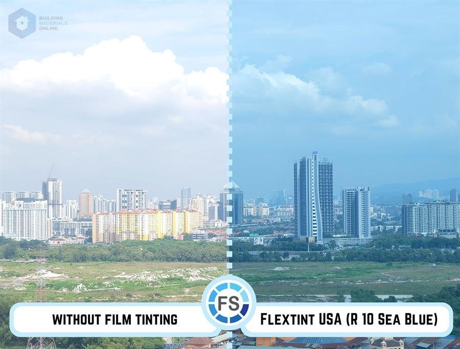 Flextint Reflective Film (R 10 Sea Blue) | Building Materials Online