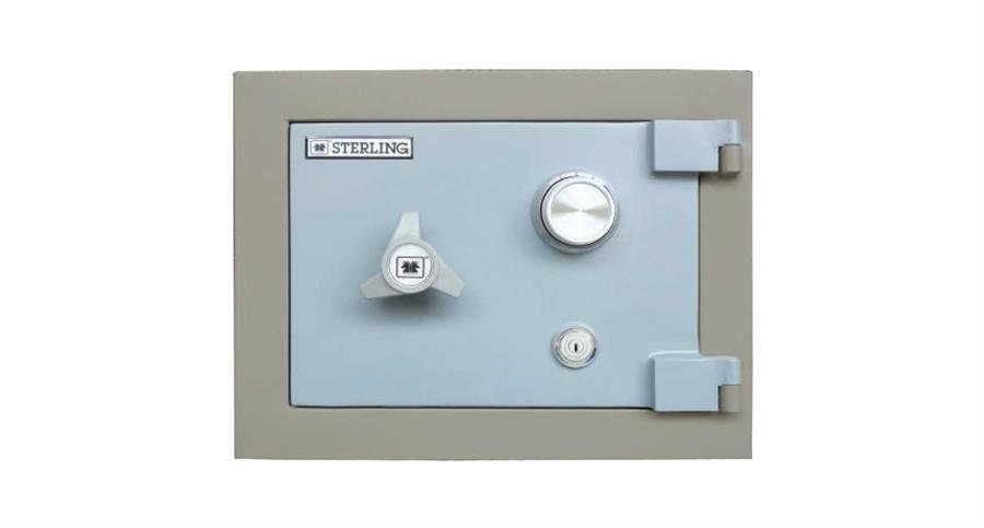 Sterling Steel Safe Box (Grey) with Key Lock and Combination Lock [920 ...