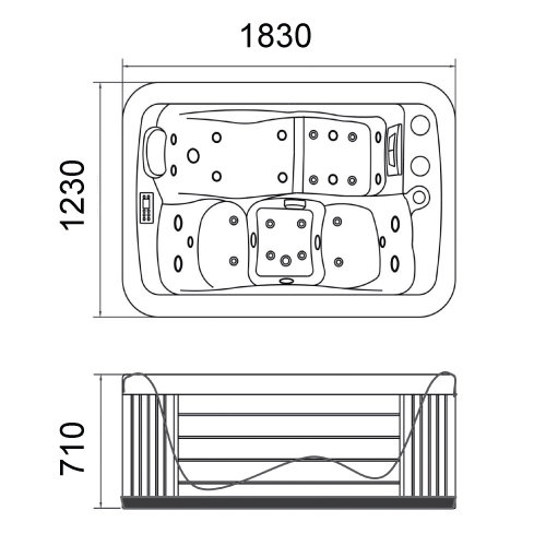 Modern Depot Spas Hot Tub [Princess] | Building Materials Online