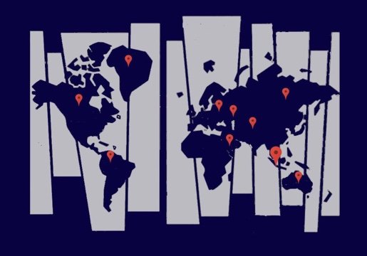 YUKUBI world map design | Building Materials Online