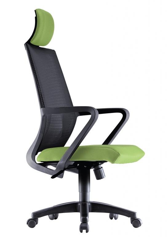 Office Chair ANGLE 1 High Back (Green) | Building Materials Online
