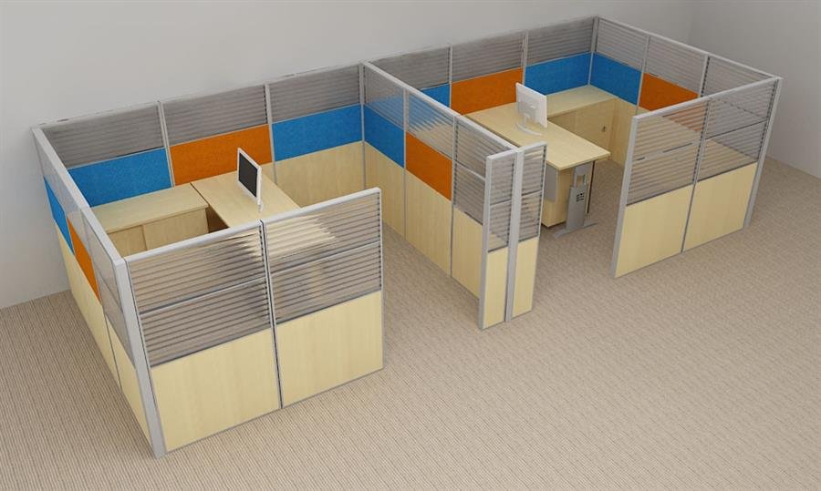 Office Desk/workspace Cluster of 2 | Building Materials Online