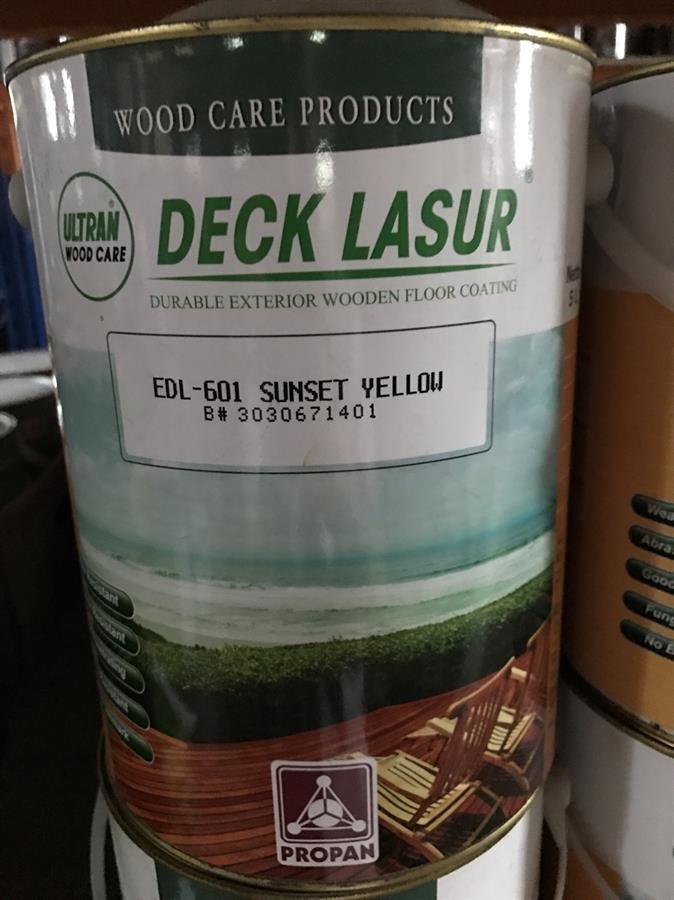 Ultran Wood Care Deck Lasur Sunset Yellow | Building Materials Online