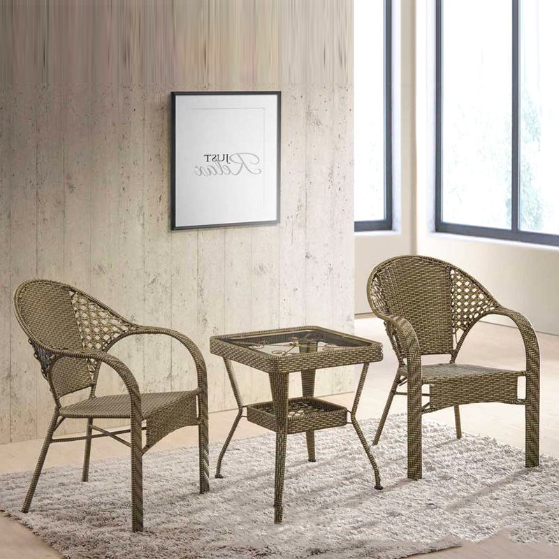 OREGON 2 seater waterproof synthetic rattan garden set-brown | Building ...