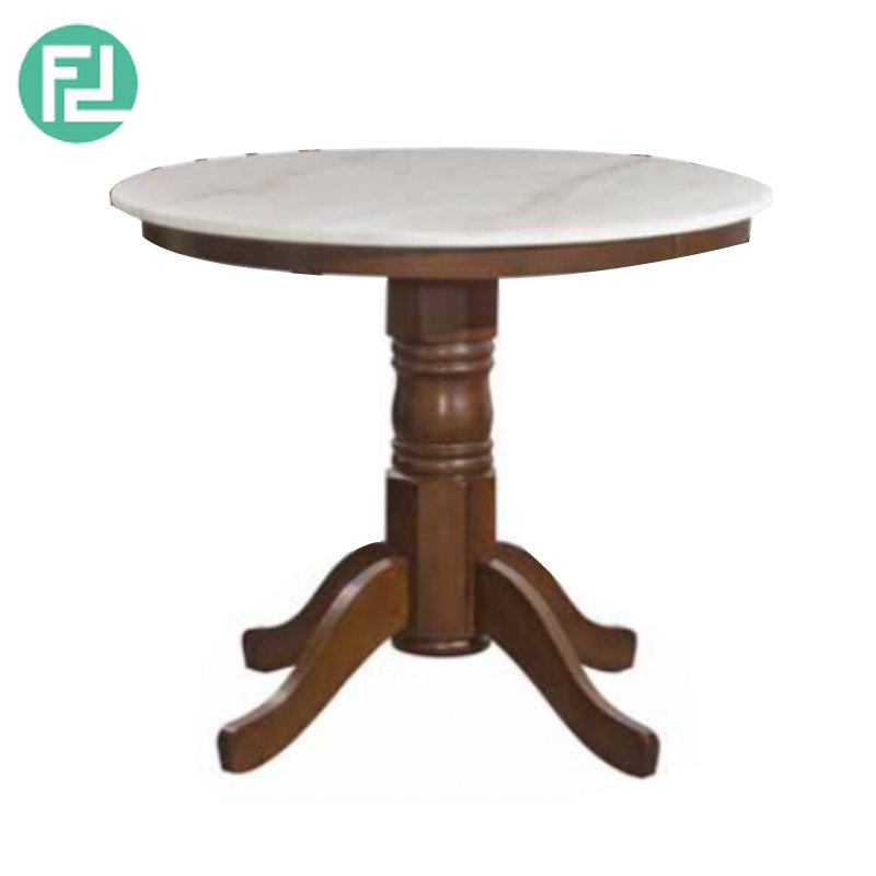 SHANGHAI 3ft marble top kopitiam dining table-walnut | Building ...