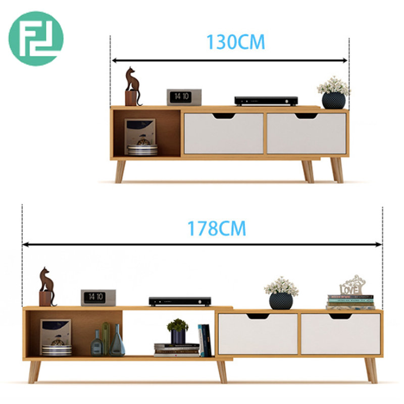 COPENHAGEN 6ft expandable TV cabinet-white | Building Materials Online