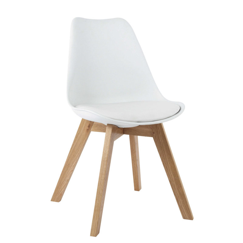 JAXON designer PP shell dining chair-white | Building Materials Online