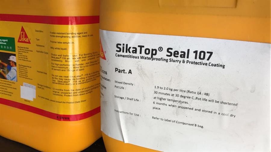 Sika Top Seal 107 Cementitious Waterproofing Slurry & Protective ...