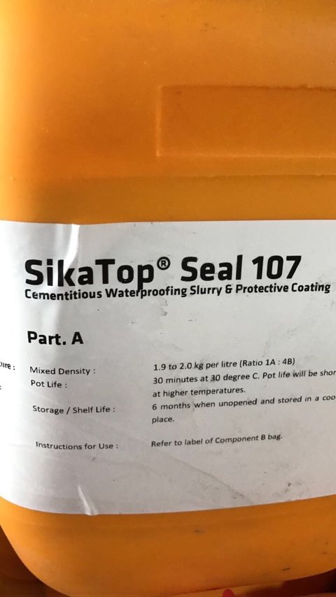 Sika Top Seal 107 Cementitious Waterproofing Slurry & Protective ...