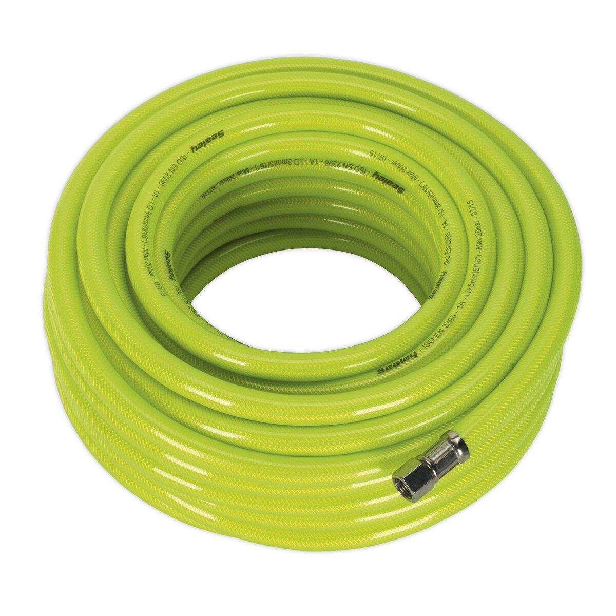 Air Hose High Visibility 20m x Ø8mm with 1/4"BSP Unions | Building ...