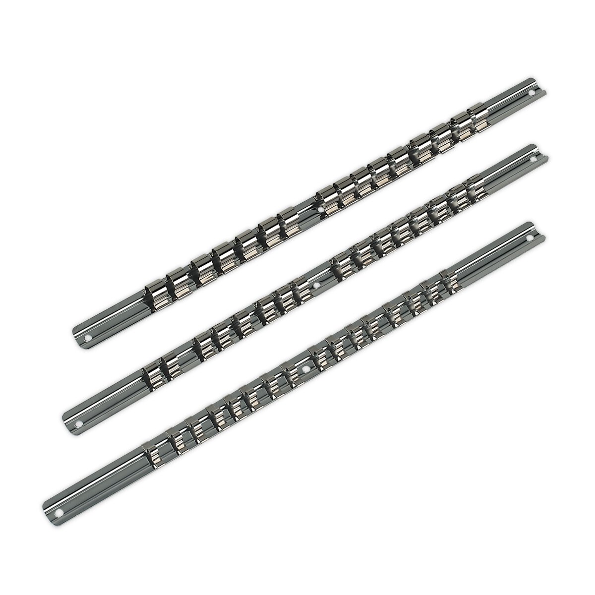 Socket Retaining Rail Set 3pc 1/4", 3/8" & 1/2"Sq Drive | Building ...