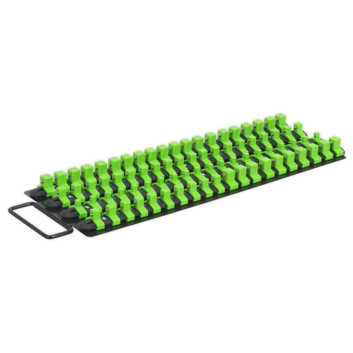 Socket Rail Tray 1/4", 3/8" & 1/2"Sq Drive - Hi-Vis Green | Building ...