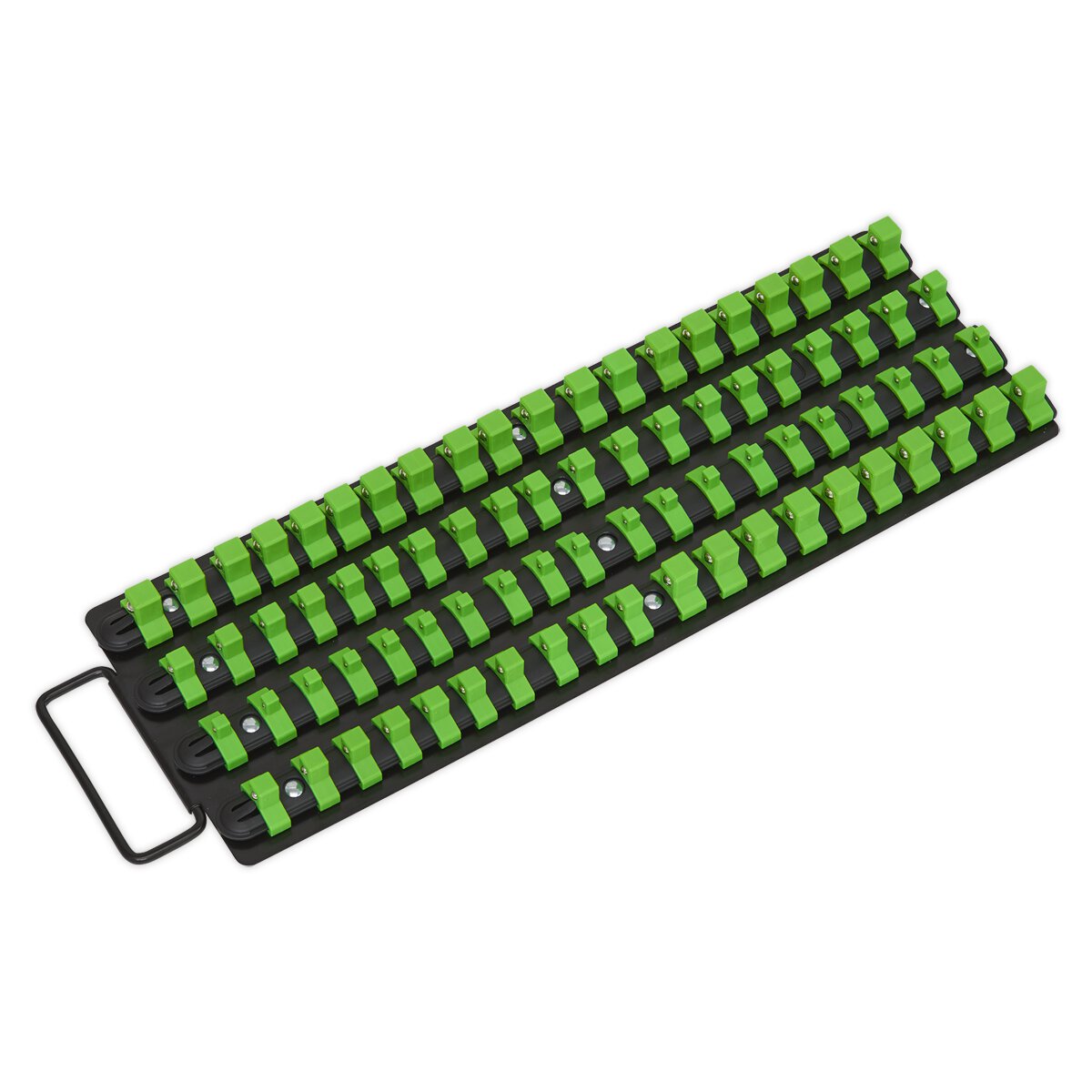 Socket Rail Tray 1/4", 3/8" & 1/2"Sq Drive - Hi-Vis Green | Building ...