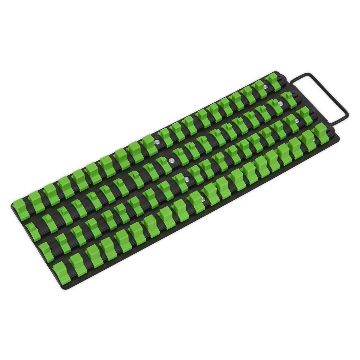 Socket Rail Tray 1/4", 3/8" & 1/2"Sq Drive - Hi-Vis Green | Building ...