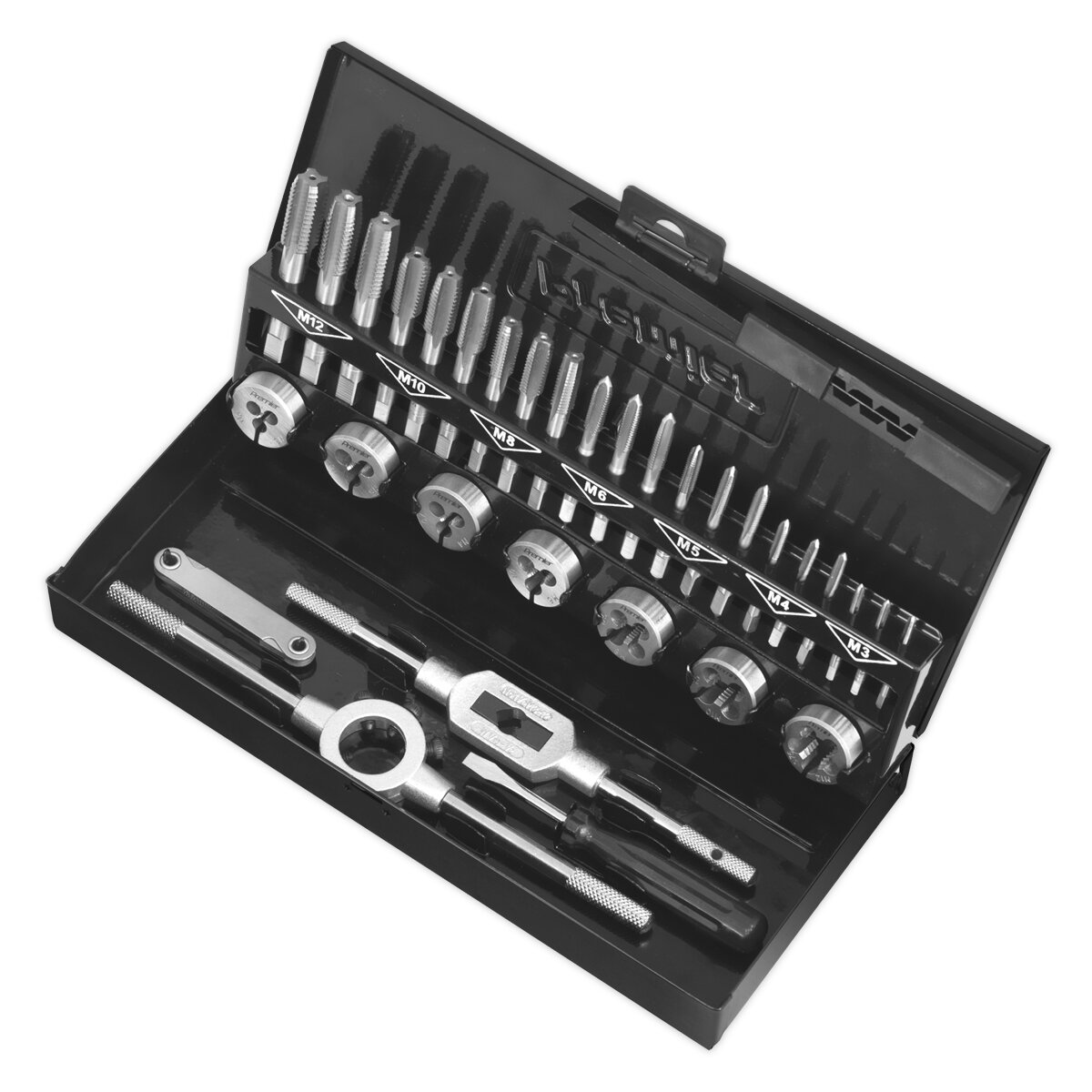 Tap & Die Set 32pc Split Dies HSS 4341 - Metric | Building Materials Online