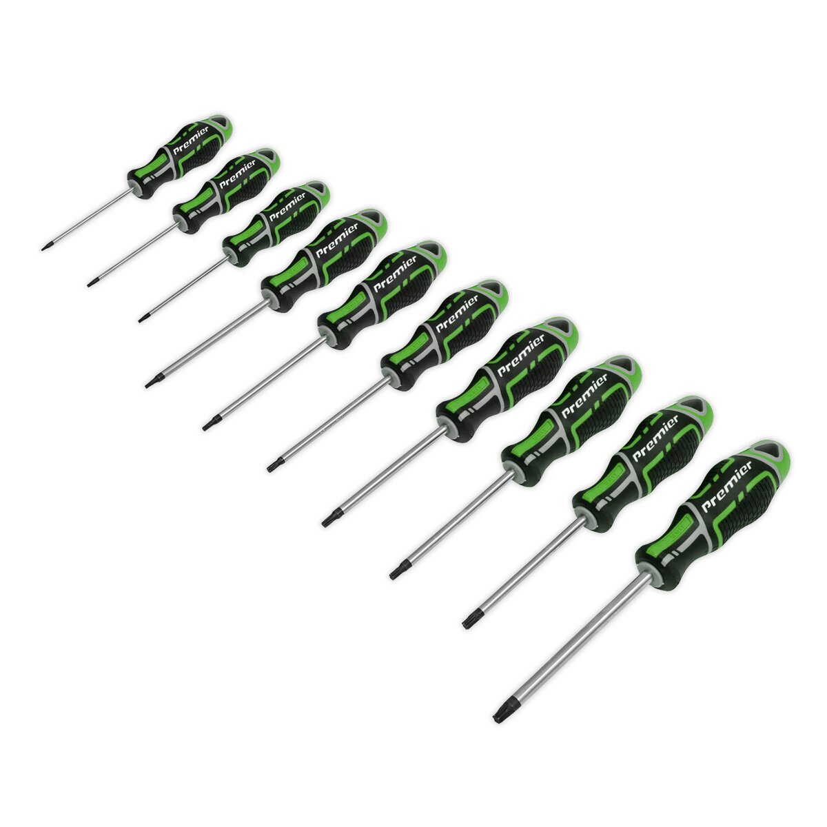 Screwdriver Set 10pc TRX-Star* GripMAX® - Hi-Vis Green | Building ...