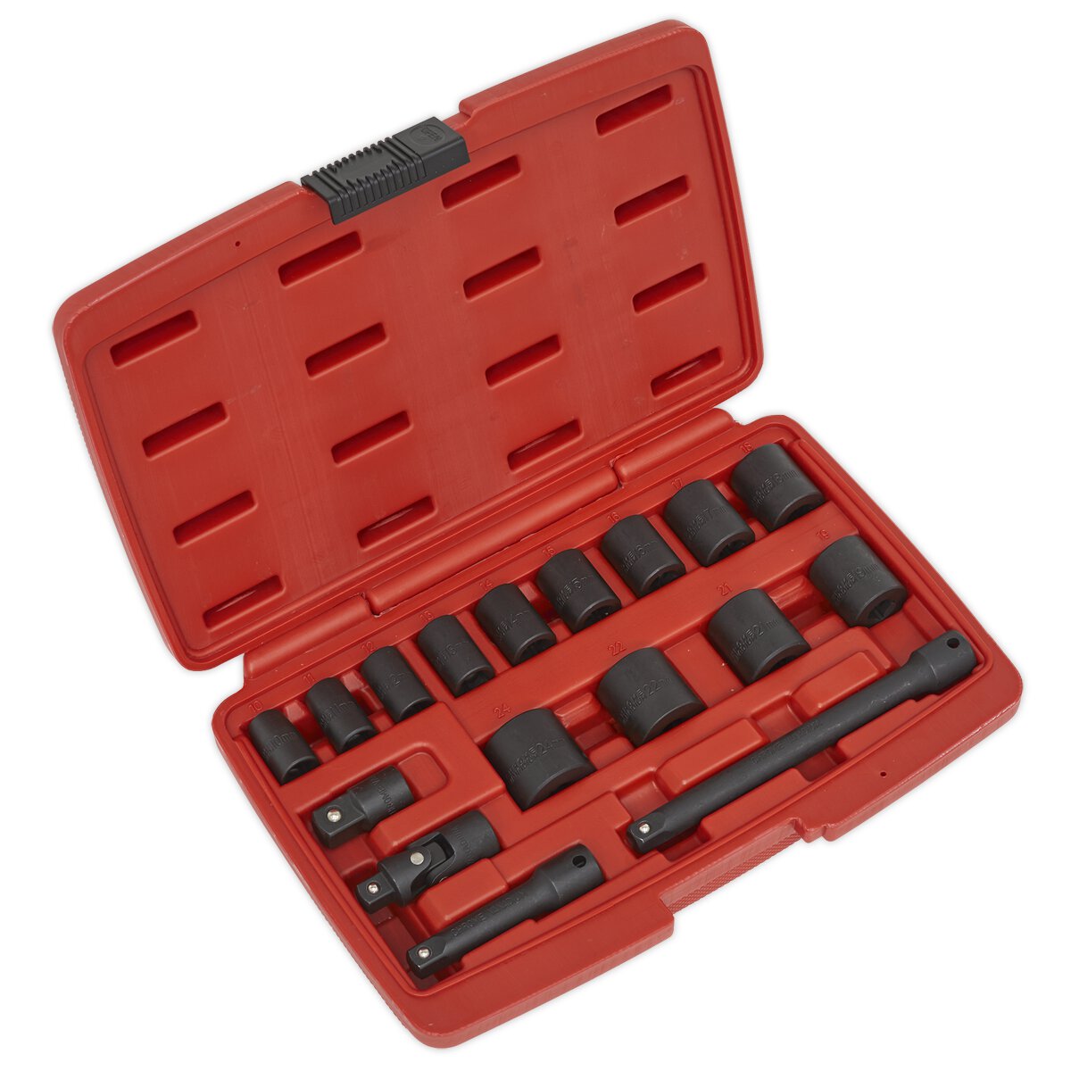 Impact Socket Set 17pc 3/8"Sq Drive Metric | Building Materials Online