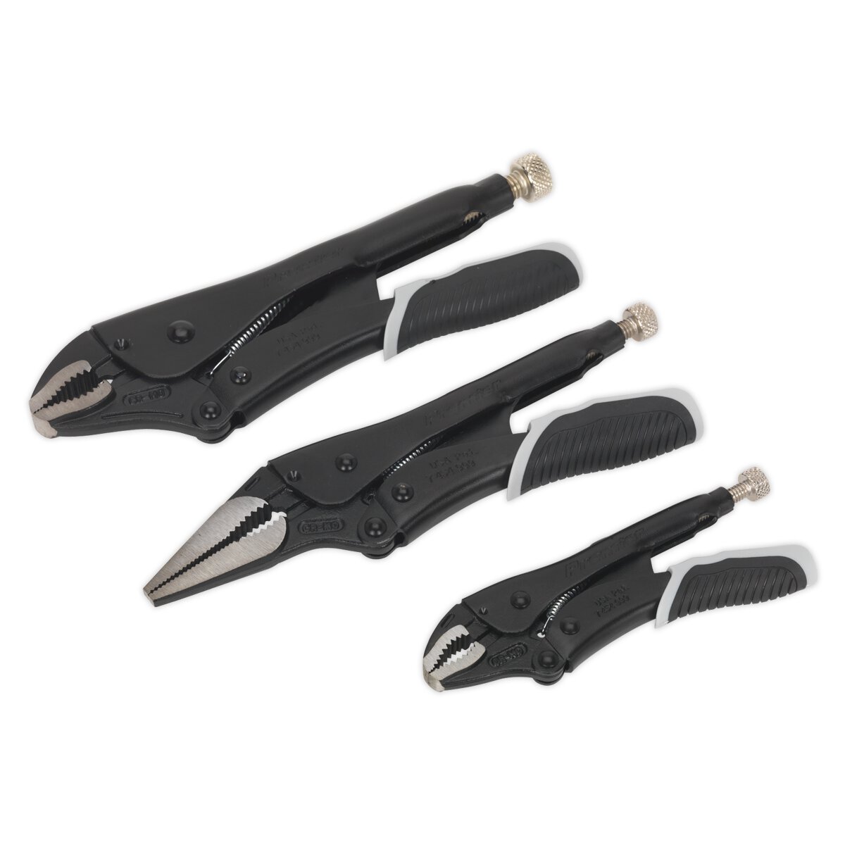 Locking Pliers Set 3pc Quick Release - Black Series | Building ...