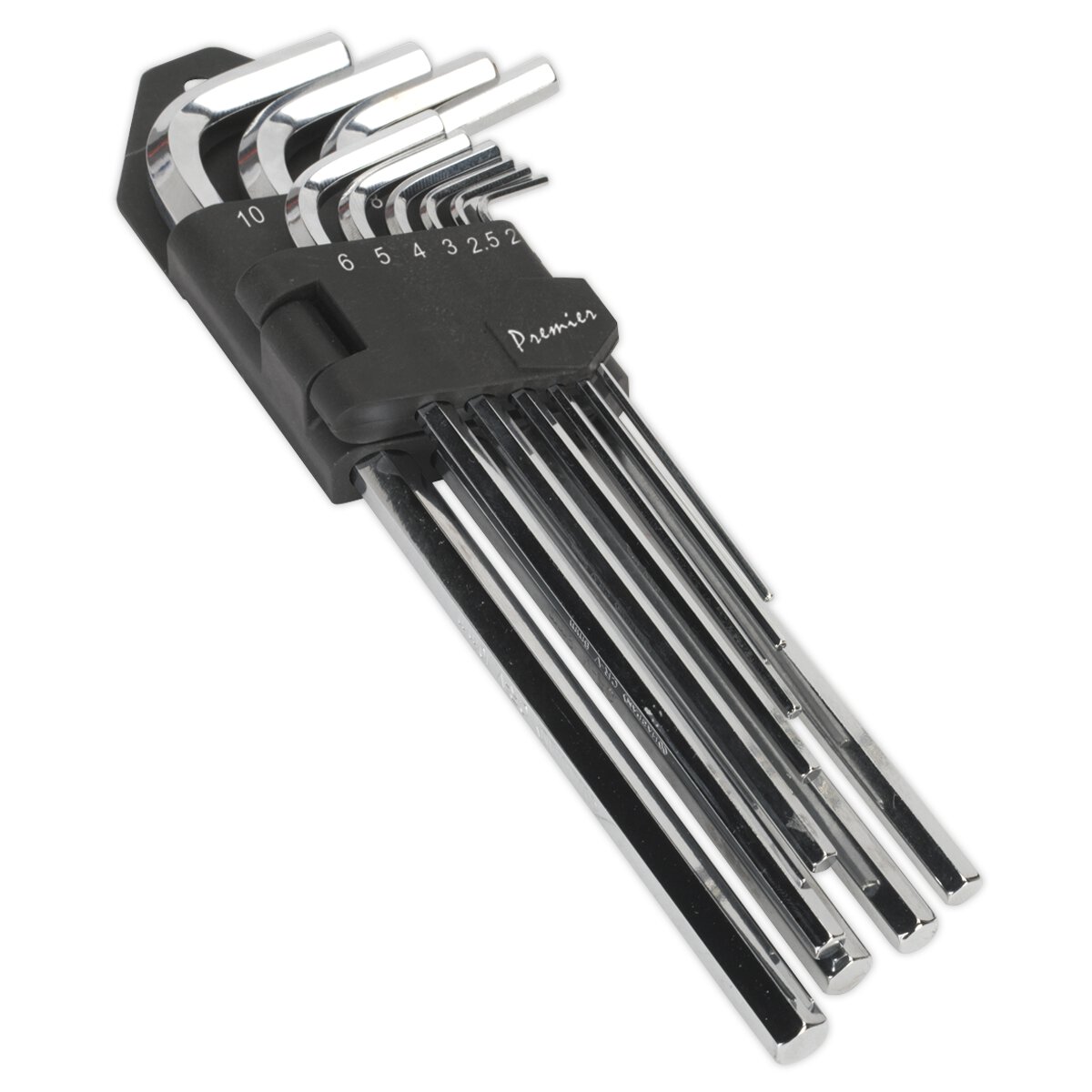 Hex Key Set 10pc Extra Long Fully Polished Metric | Building Materials ...