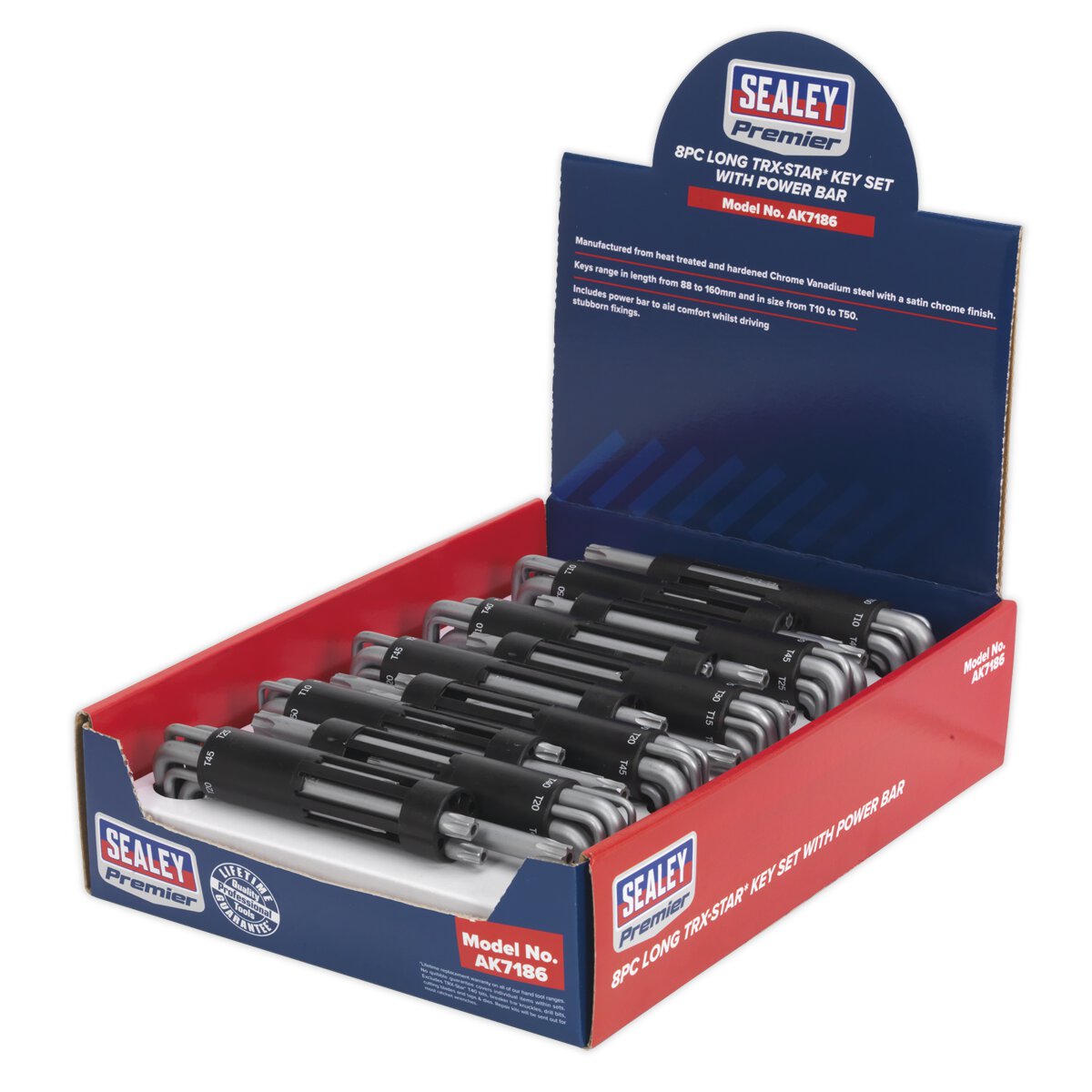 TRX-Star* Key Set with Power Bar 8pc Long Display Box of 10 | Building ...