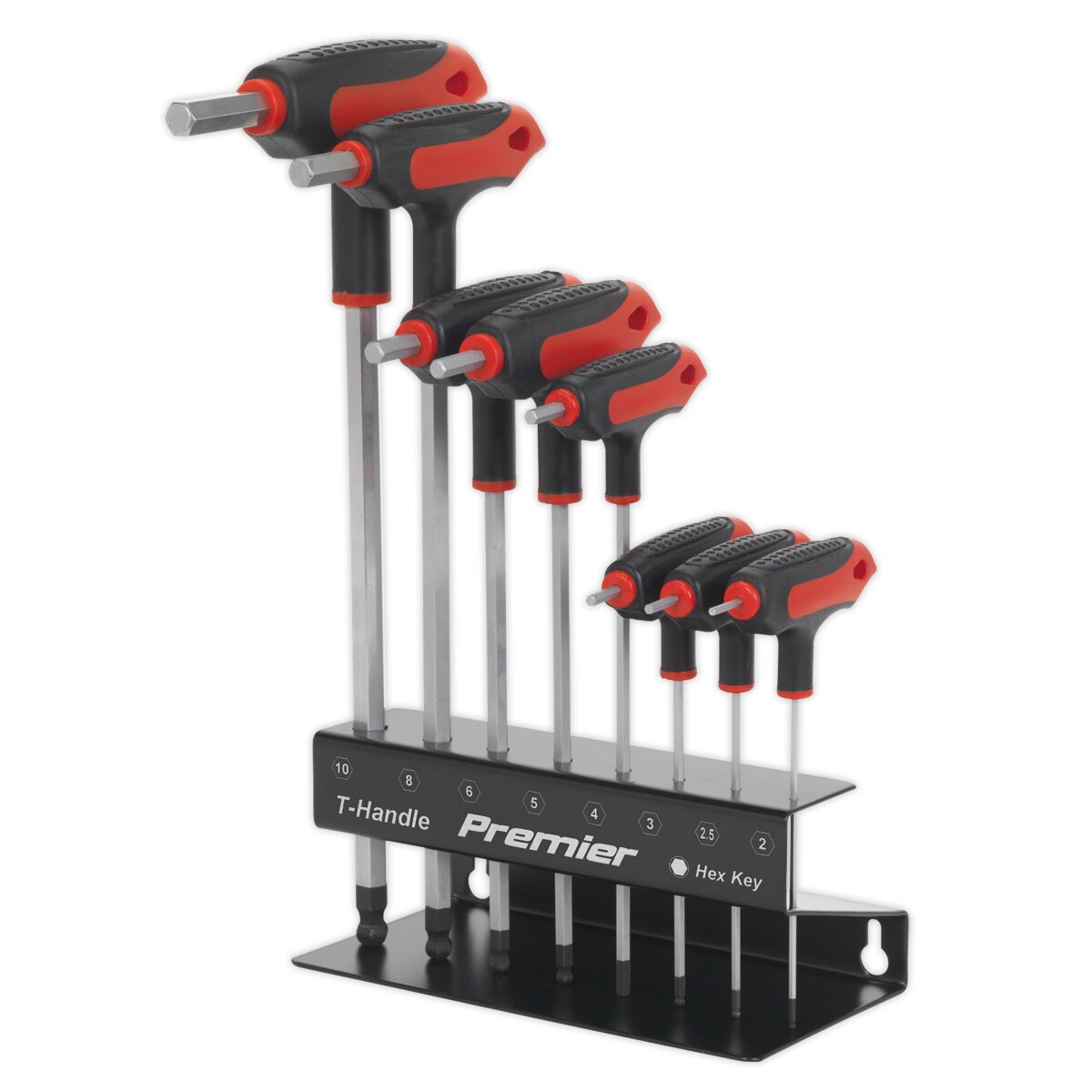 Ball-End Hex Key Set 8pc T-Handle Metric | Building Materials Online