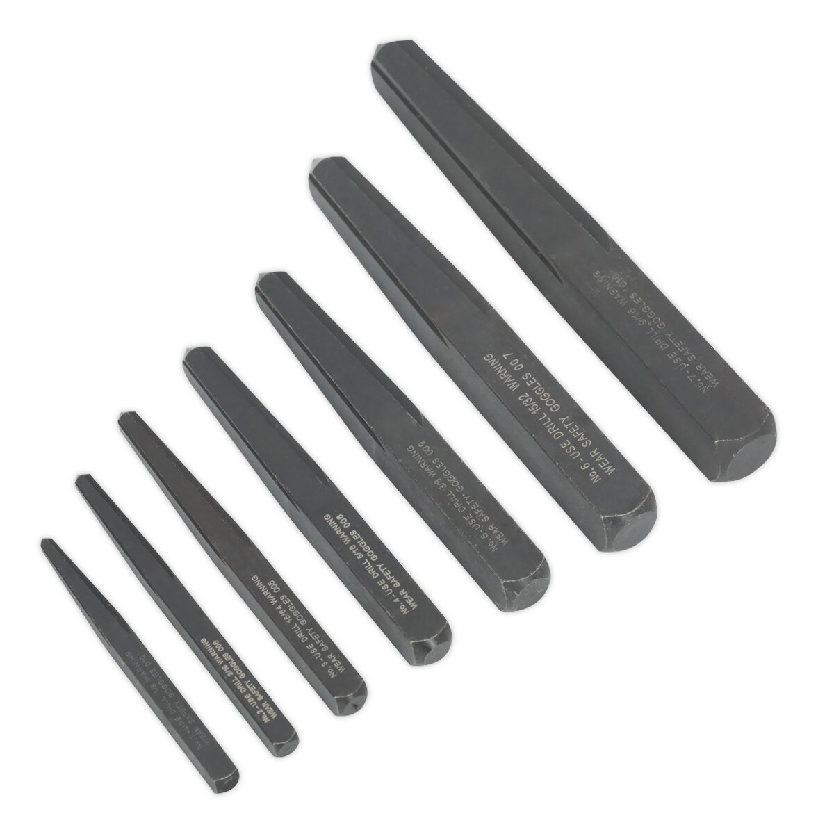 Screw Extractor Set 7pc Square Type | Building Materials Online