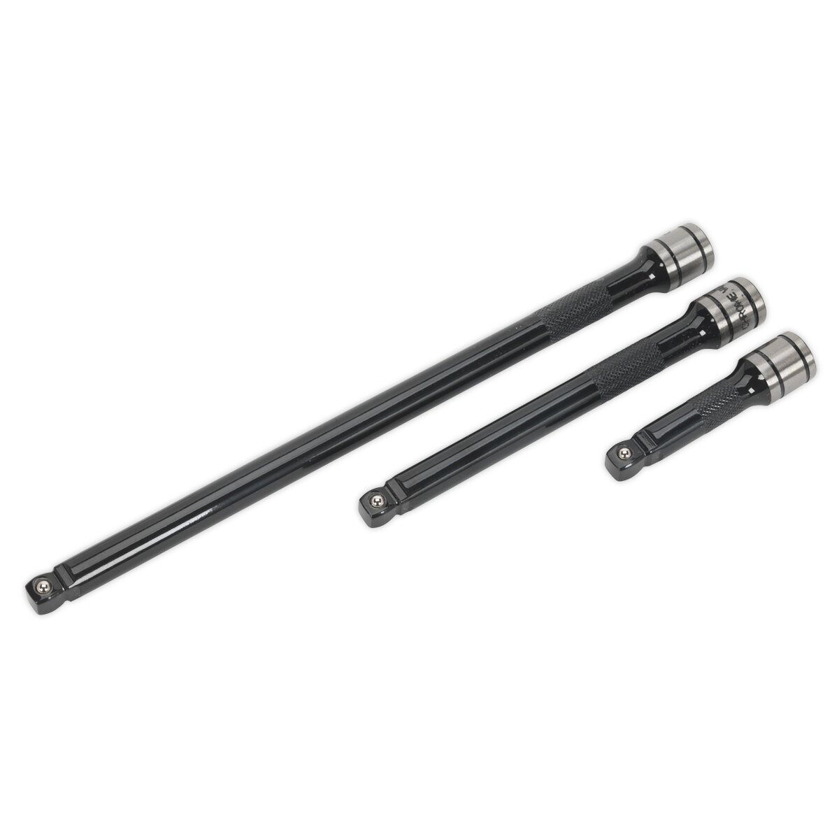 Wobble/Rigid Extension Bar Set 3pc 3/8"Sq Drive Black Series | Building ...