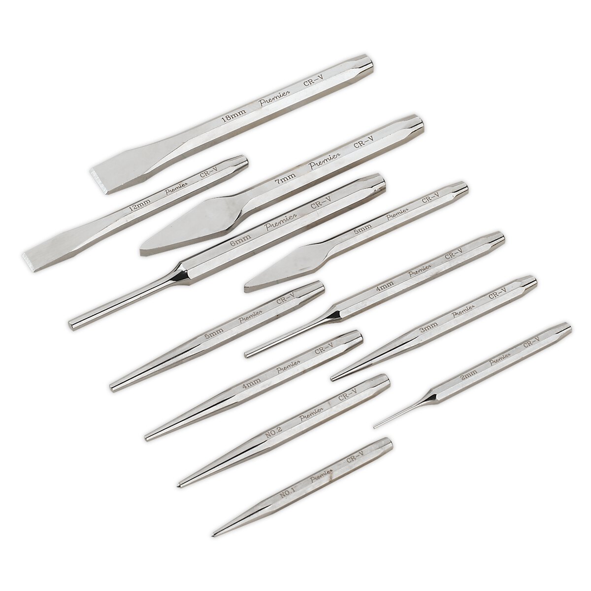 Punch & Chisel Set 12pc | Building Materials Online