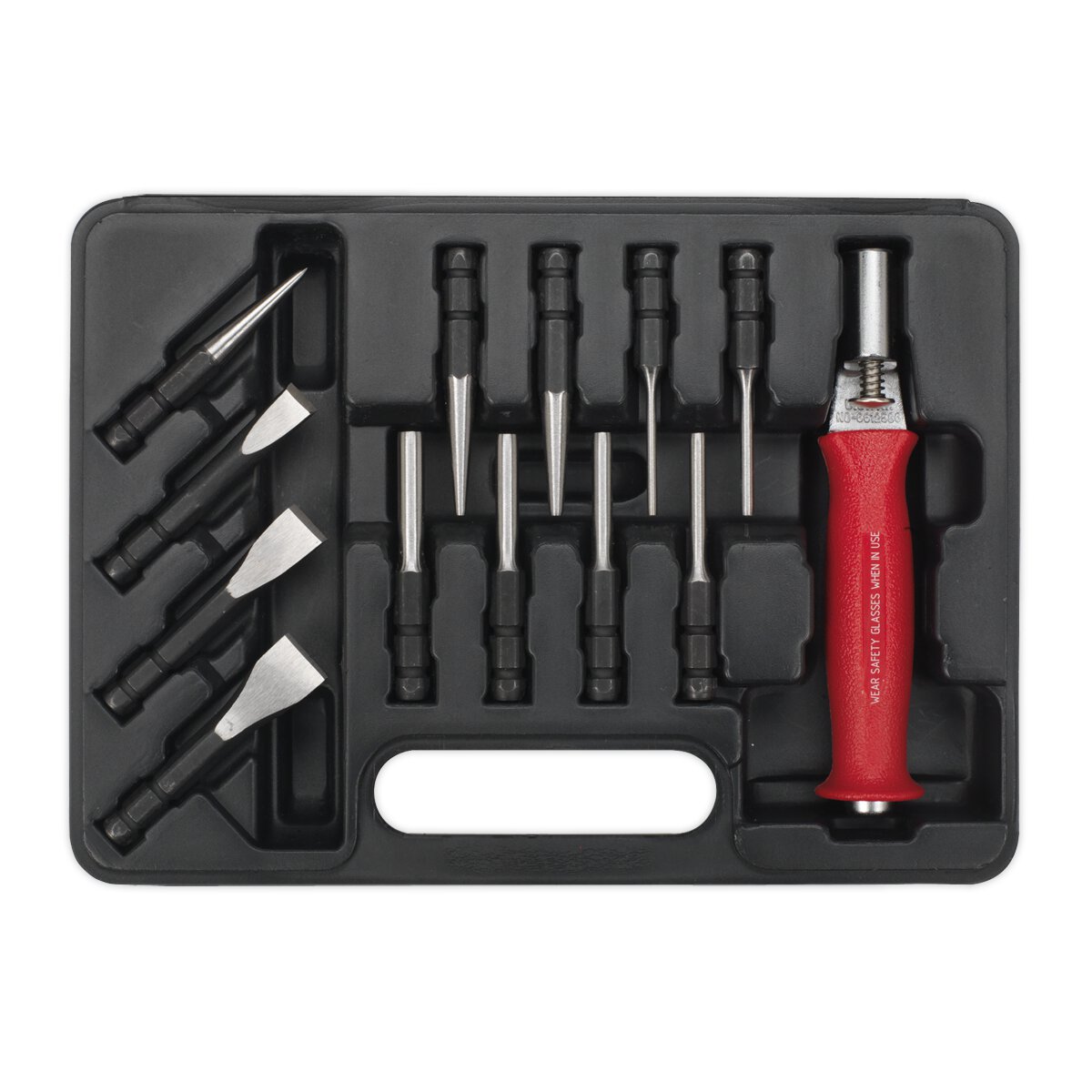 Interchangeable Punch & Chisel Set 13pc | Building Materials Online