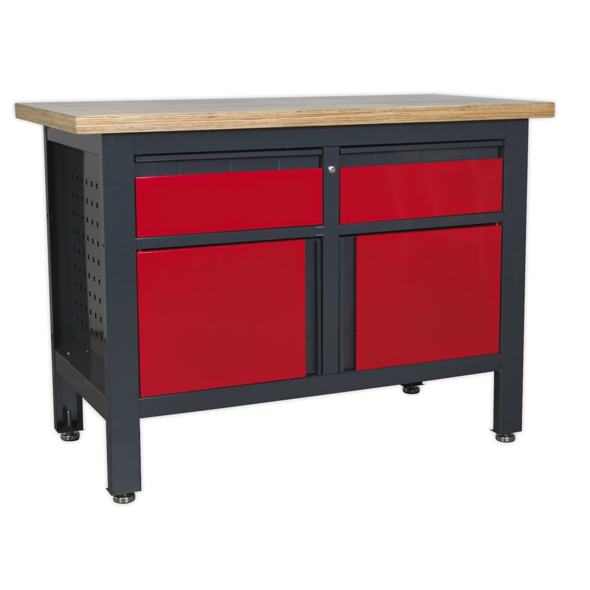 Workstation with 2 Drawers & 2 Cupboards | Building Materials Online