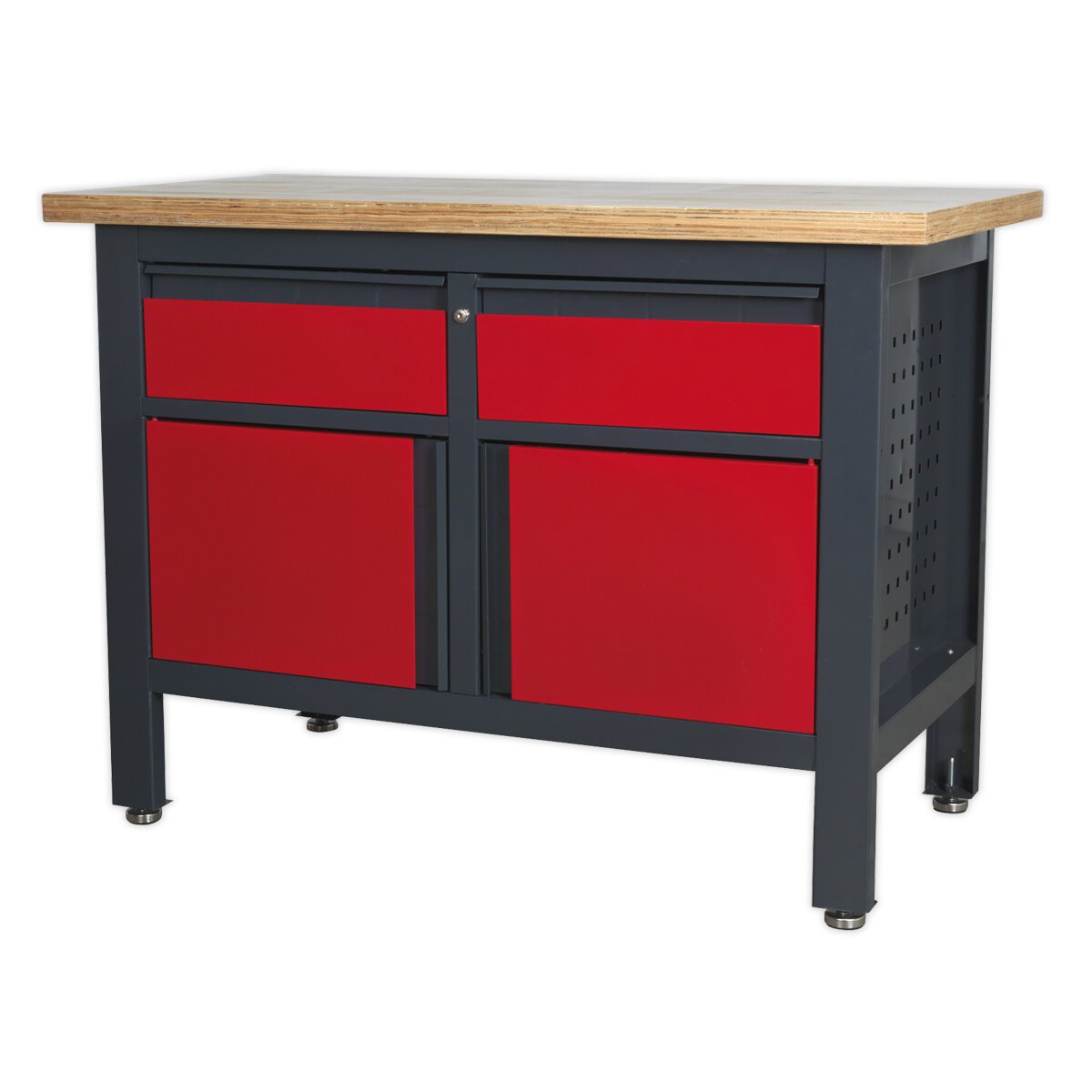 Workstation with 2 Drawers & 2 Cupboards | Building Materials Online