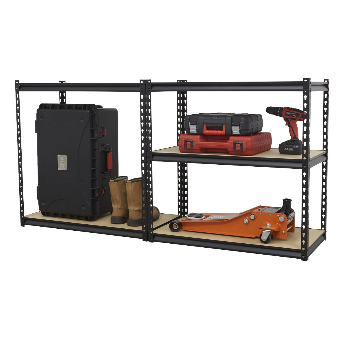 Racking Unit with 5 Shelves 340kg Capacity Per Level | Building ...