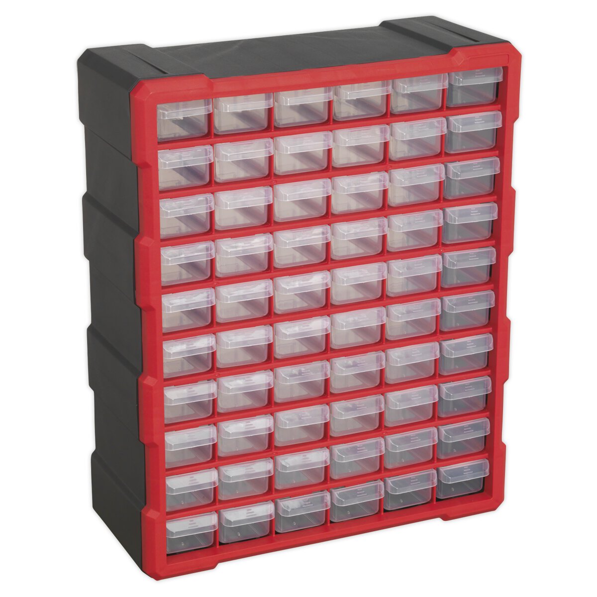 Cabinet Box 60 Drawer - Red/Black | Building Materials Online