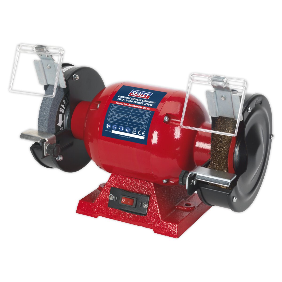 Bench Grinder Ø150mm with Wire Wheel 370W/230V | Building Materials Online