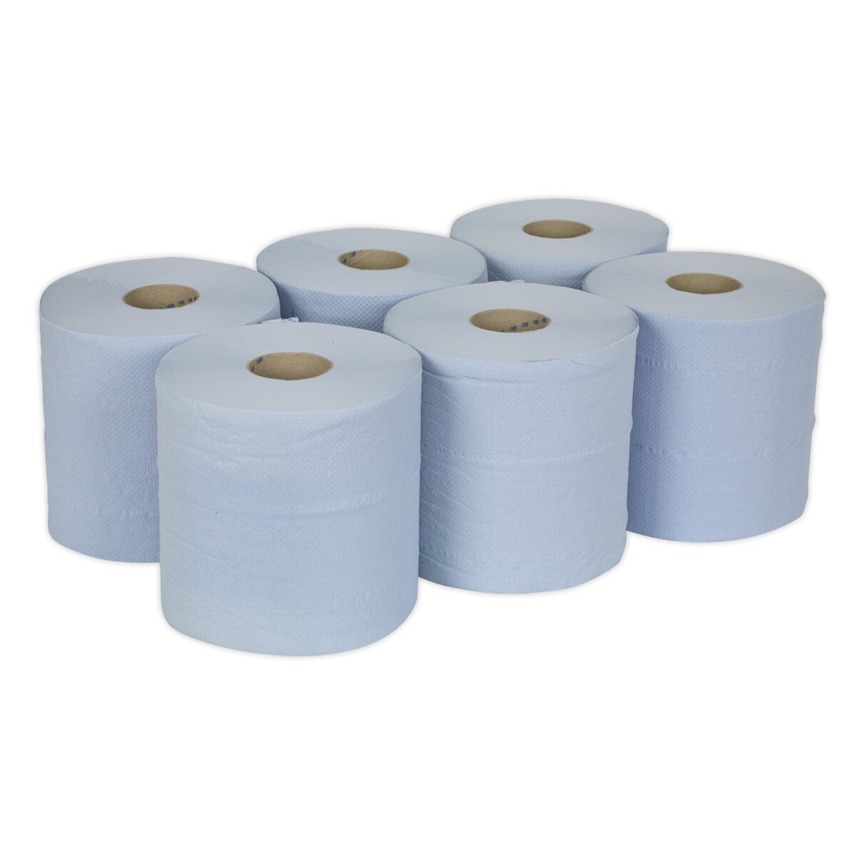 Paper Roll Blue 2-Ply Embossed 150m Pack of 6 | Building Materials Online