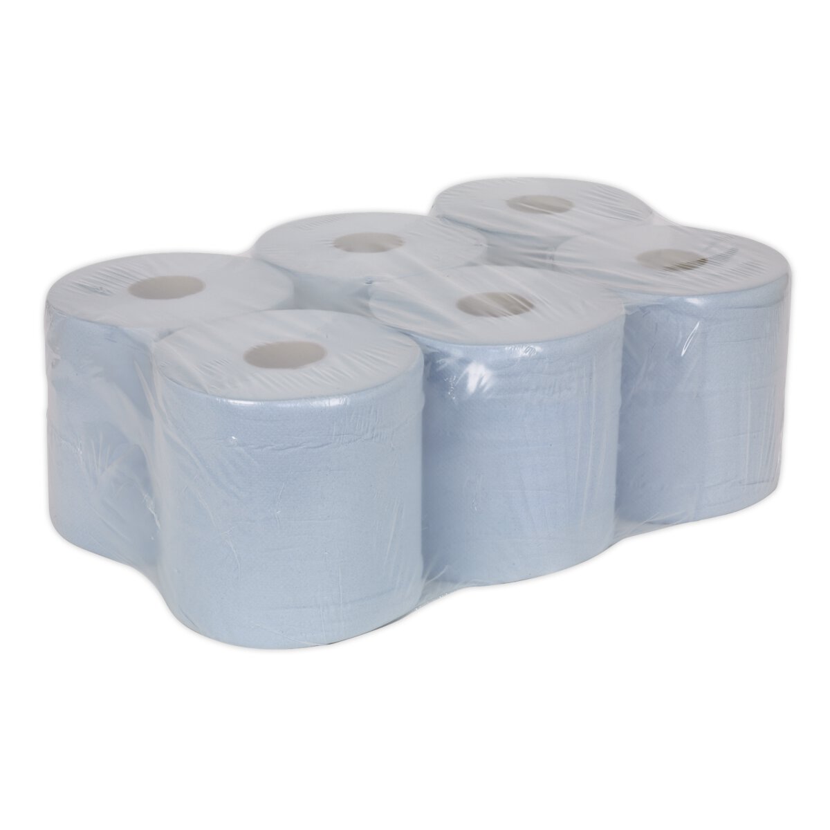 Paper Roll Blue 2-Ply Embossed 150m Pack of 6 | Building Materials Online