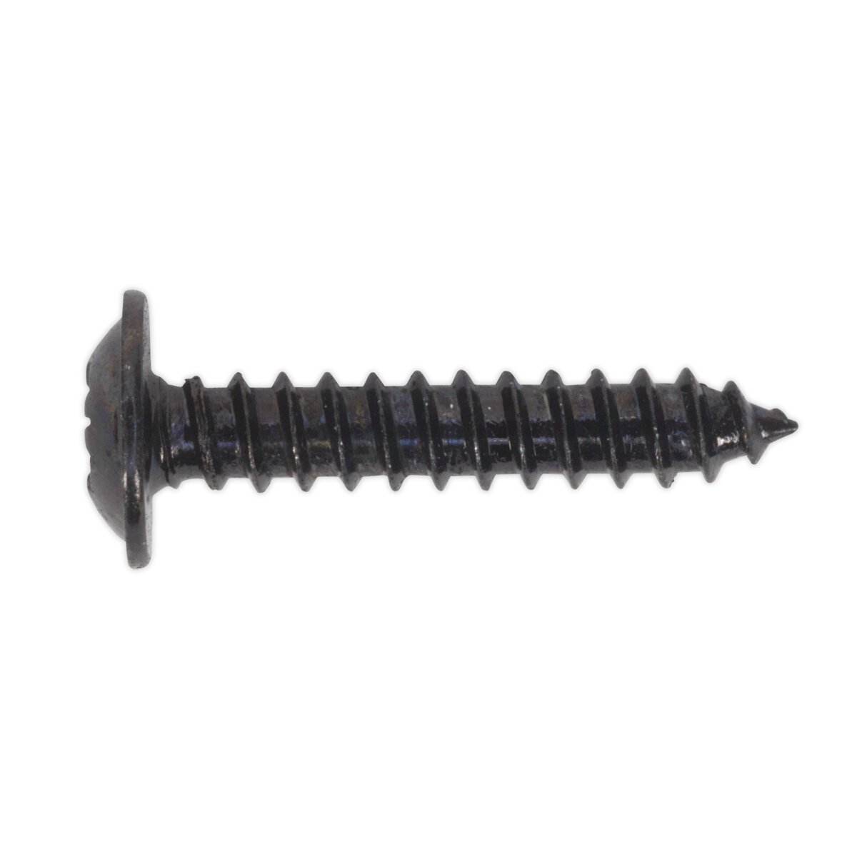 Self Tapping Screw 3.5 x 19mm Flanged Head Black Pozi BS 4174 Pack of ...