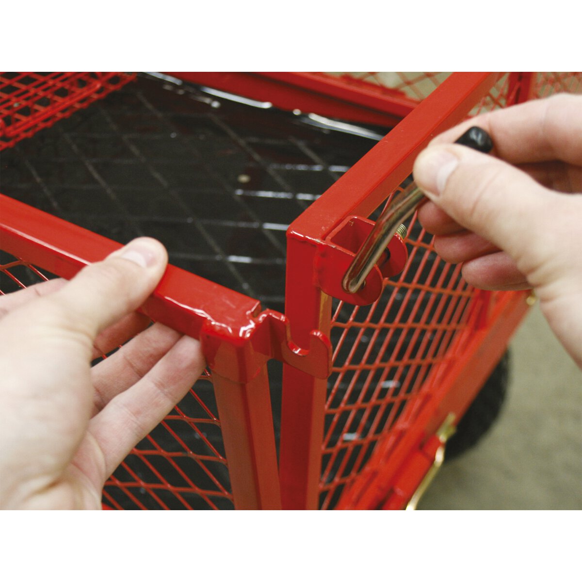 Platform Truck with Sides Pneumatic Tyres 450kg Capacity | Building Materials Online