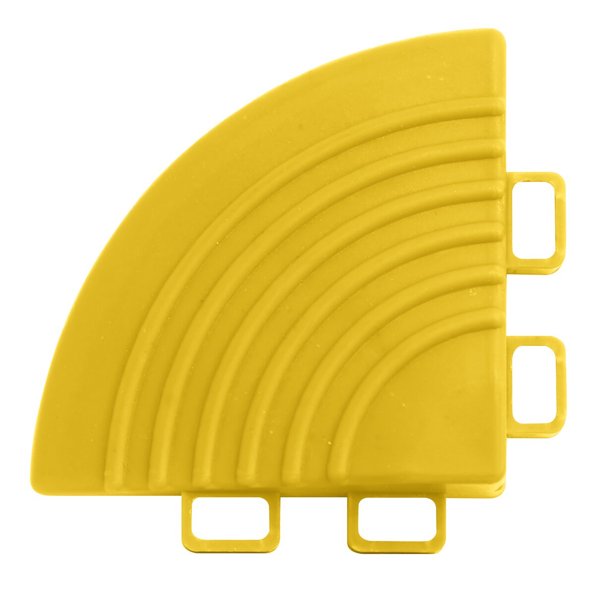 Polypropylene Floor Tile Corner 60 x 60mm Yellow - Pack of 4 | Building ...