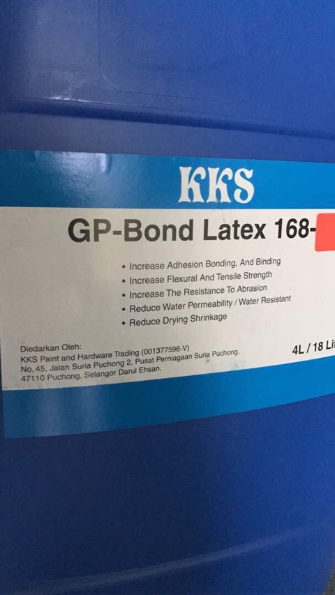 KKS GP Bond Latex 168 | Building Materials Online