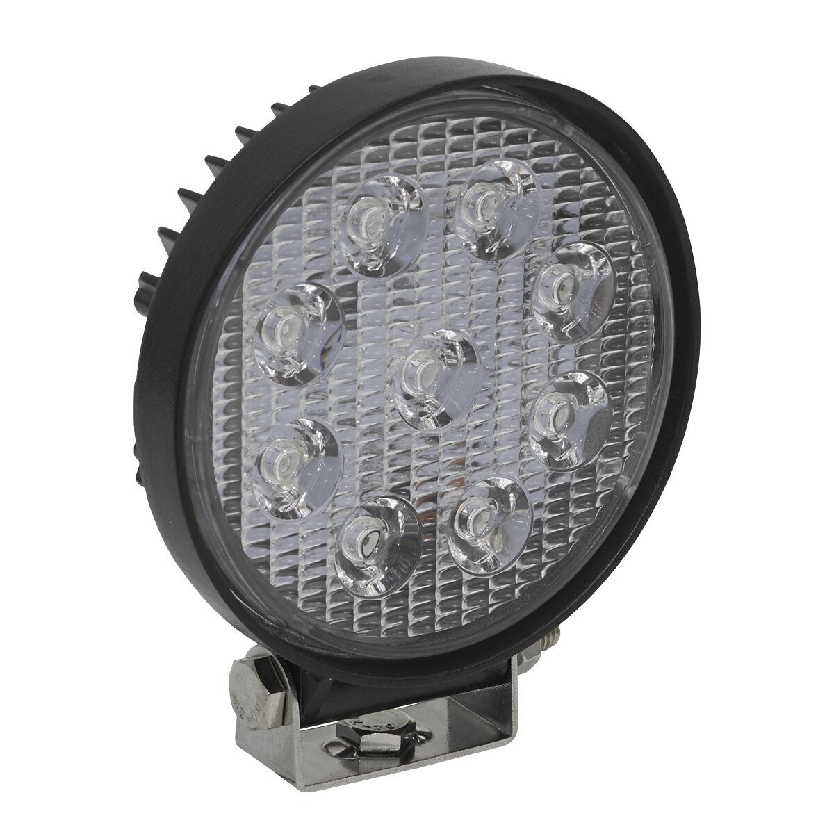 Round Work Light with Mounting Bracket 27W LED | Building Materials Online