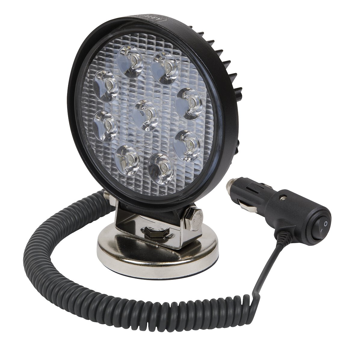 Round Work Light with Magnetic Base 27W LED | Building Materials Online