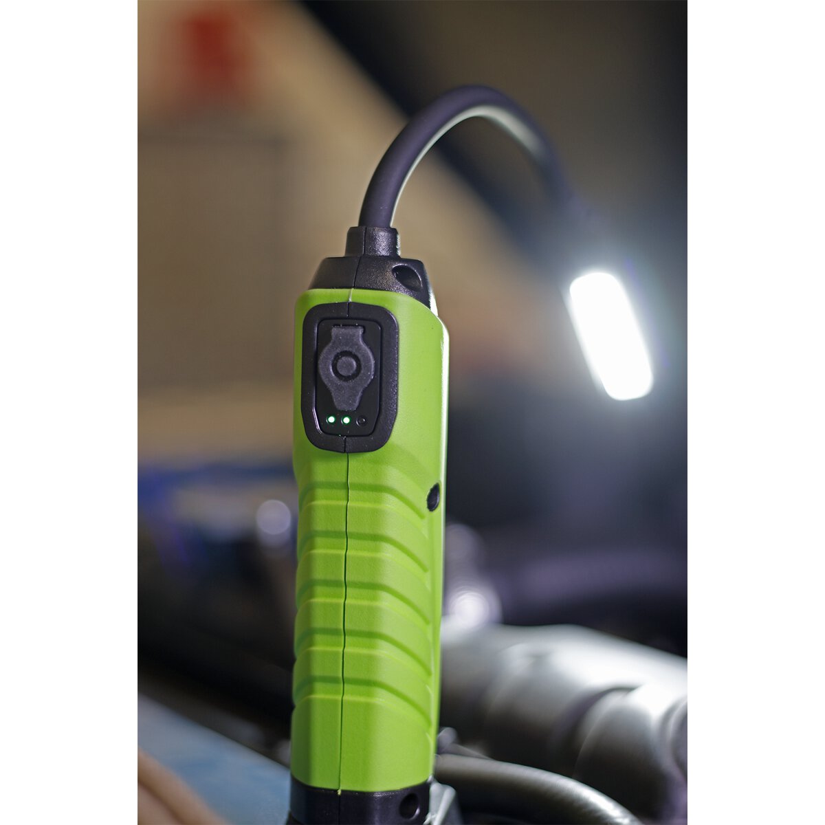 Flexi Rechargeable Green Inspection Lamp Li-ion 1 COB + 1 LED ...