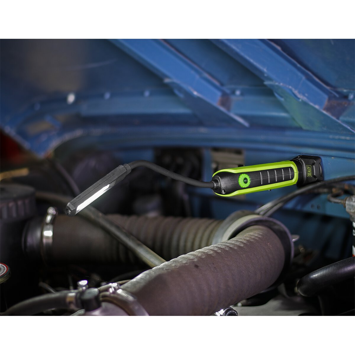 Flexi Rechargeable Green Inspection Lamp Li-ion 1 COB + 1 LED ...