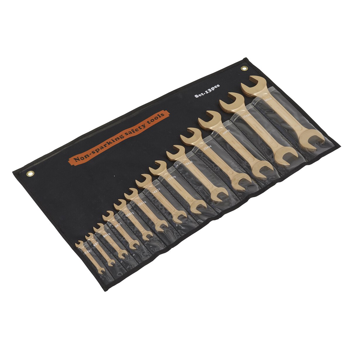 Double Open End Spanner Set 13pc Non-Sparking | Building Materials Online