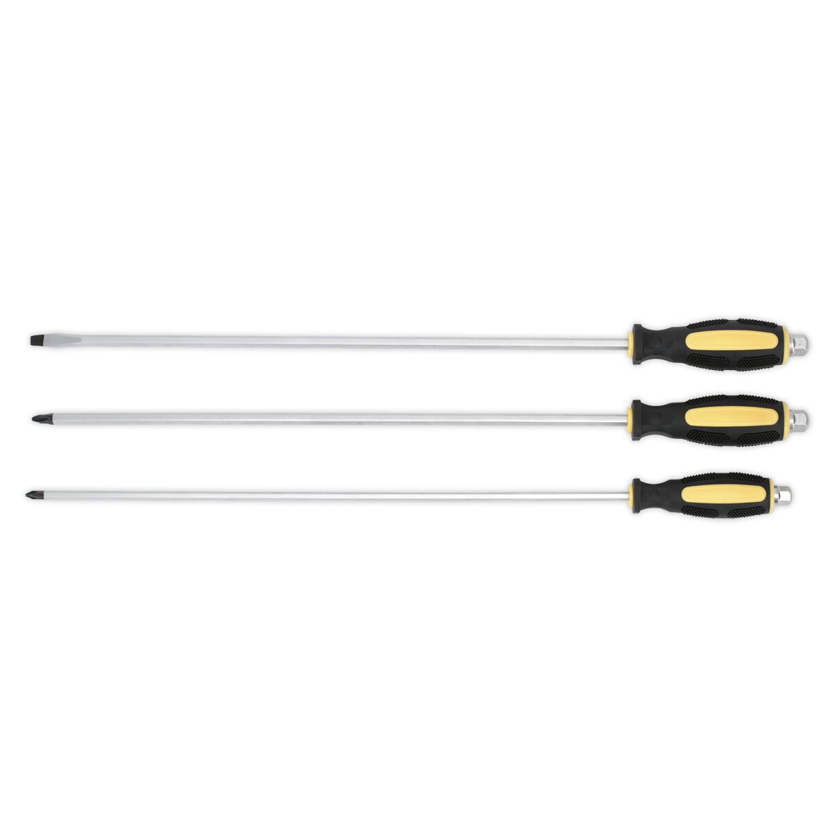 Extra Long Hammer-Thru Screwdriver Set 3pc | Building Materials Online