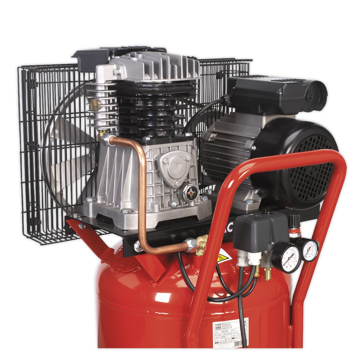 Compressor 90L Vertical Belt Drive 3hp | Building Materials Online