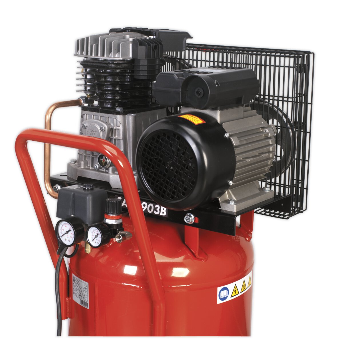 Compressor 90L Vertical Belt Drive 3hp | Building Materials Online