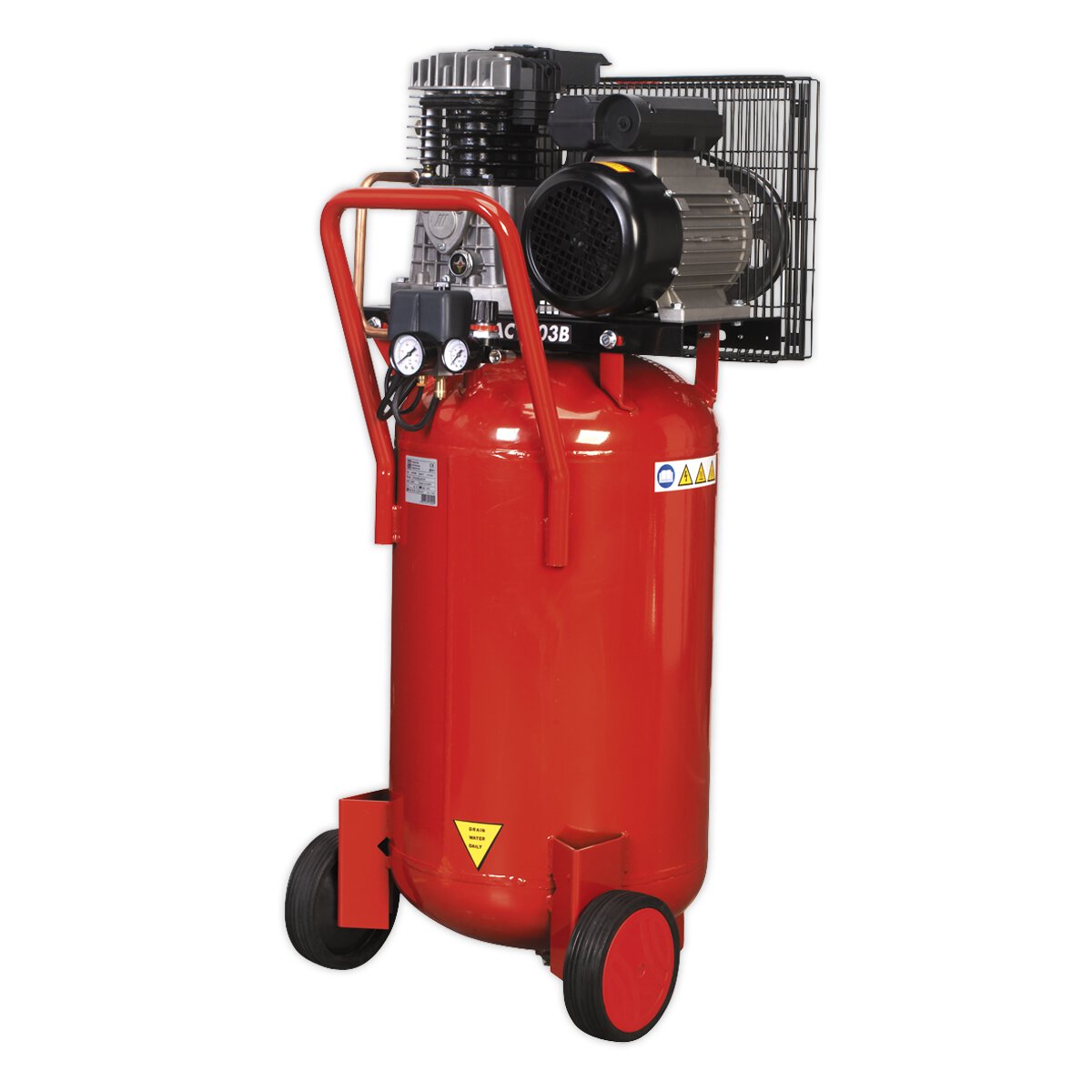 Compressor 90L Vertical Belt Drive 3hp | Building Materials Online
