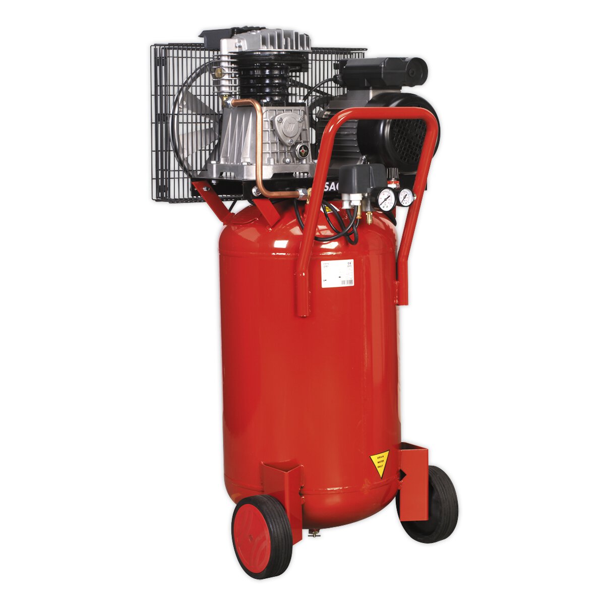 Compressor 90L Vertical Belt Drive 3hp | Building Materials Online